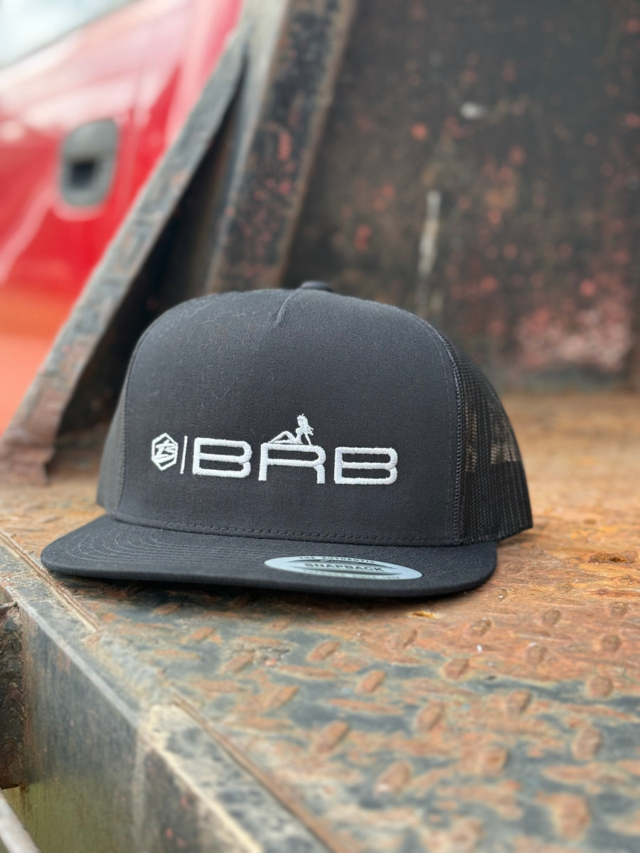 Black and Silver Flat Bill – The Big Rig Barbie