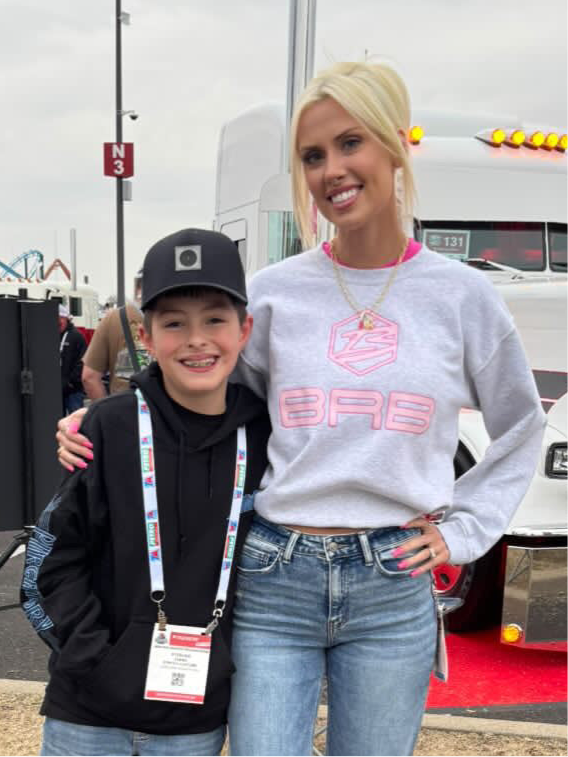 Pretty in pink BRB crew neck! – The Big Rig Barbie