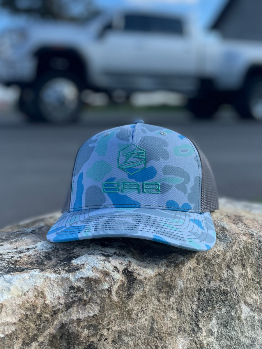 Mint Green Camo Trucker Hat – The Big Rig Barbie