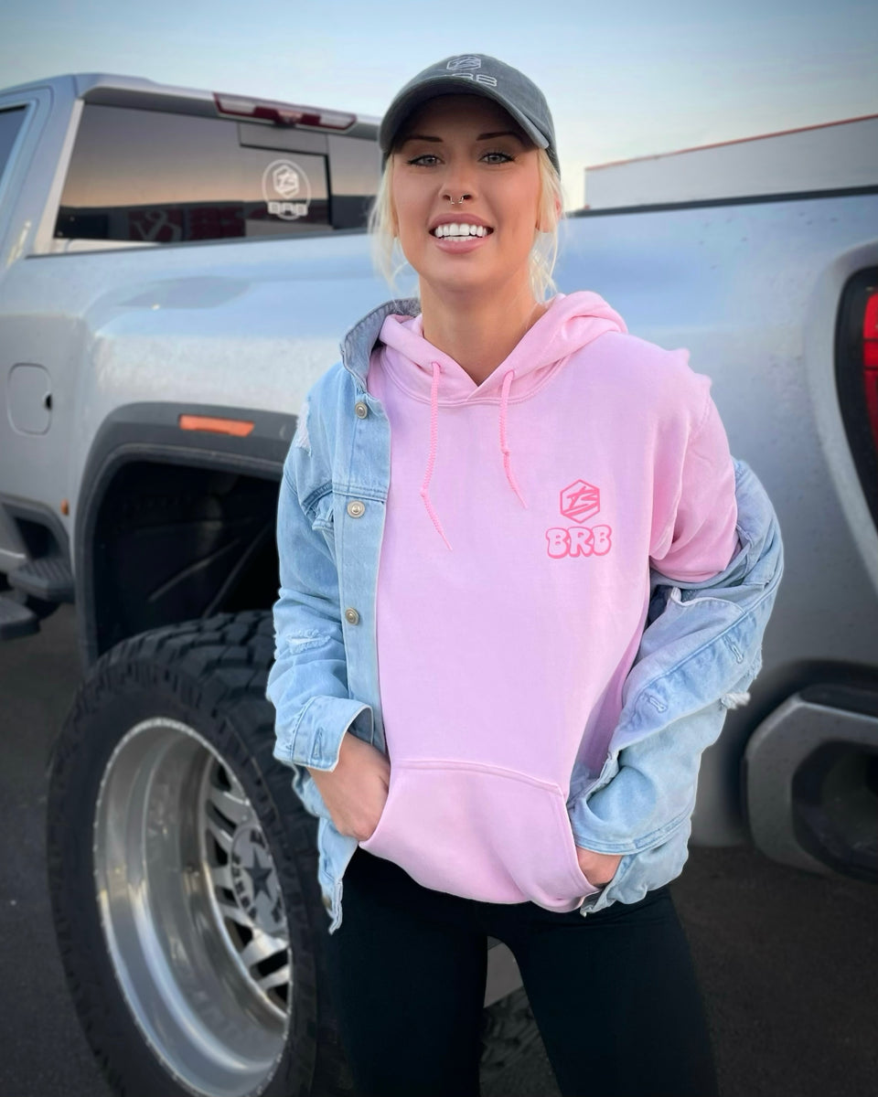 "Buy Me Trucks.." Hoodie – The Big Rig Barbie
